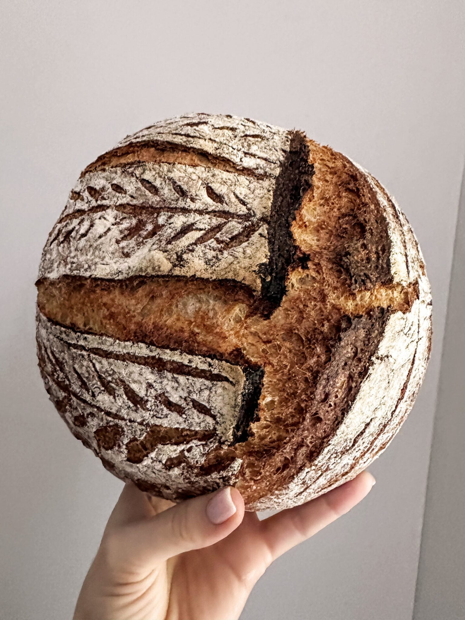 Bread Scoring Before And After - SourDoughMama