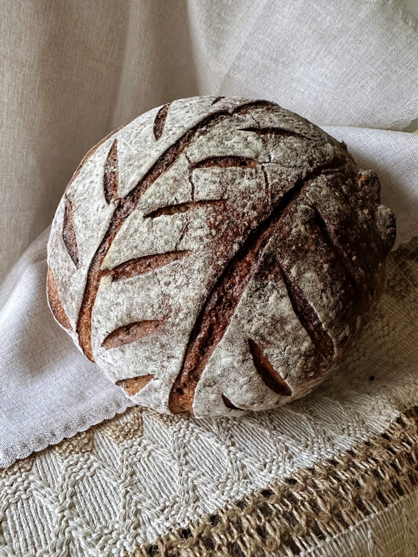 Bread Scoring Before And After - SourDoughMama